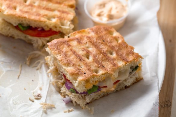 Panera's Frontega Chicken Panini Recipe with Homemade Chiptole Mayo