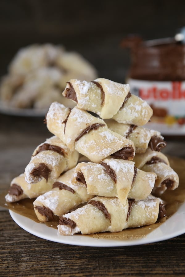 Nutella Rogaliki (Russian Crescent Cookies with Step-by-Step Photos)