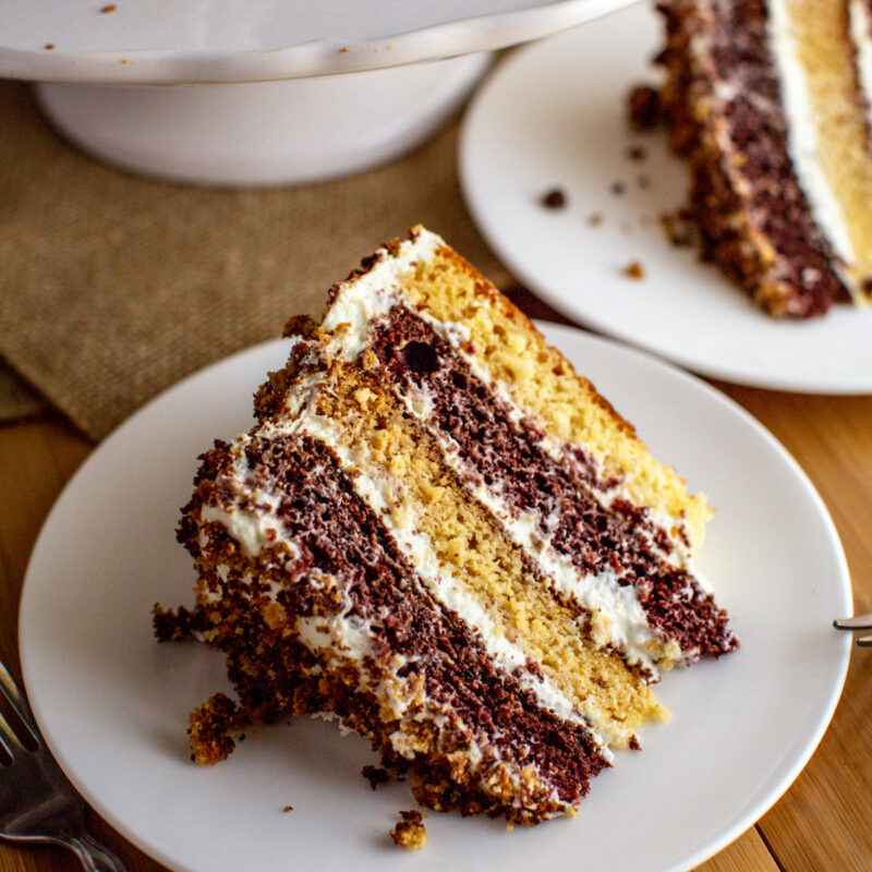 EASY Russian Sour Cream Cake (Smetannik) - Alyona’s Cooking