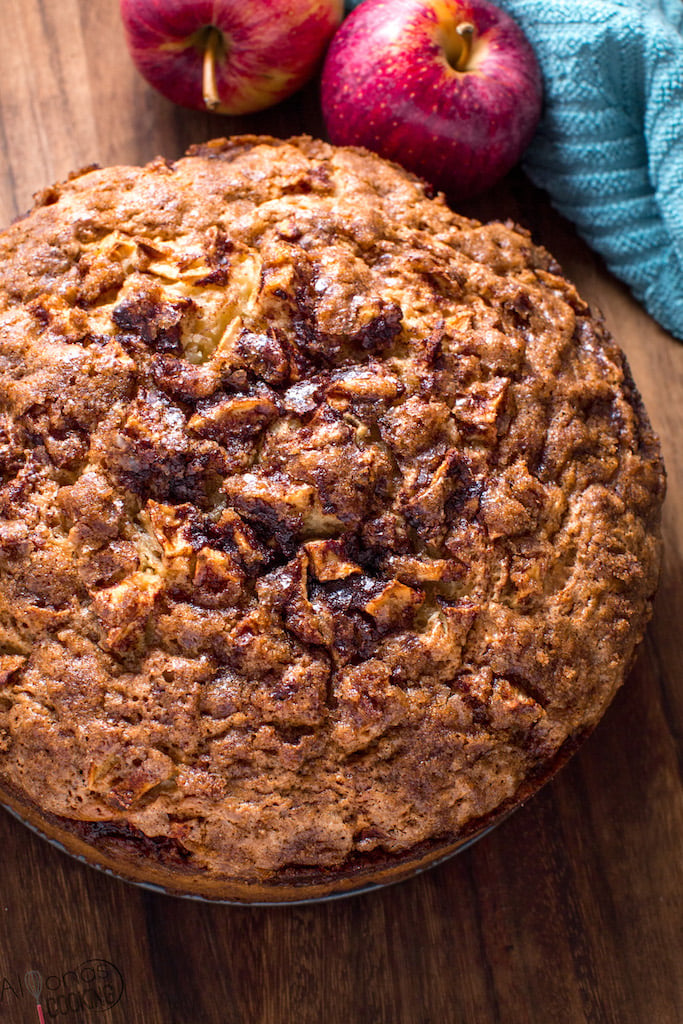 EASY Apple Cake Recipe with a Cinnamon Sugar Crust
