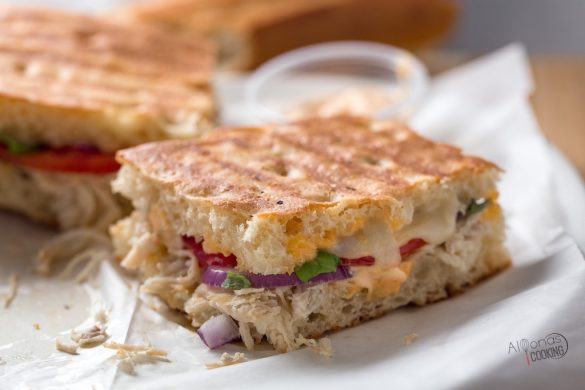 Panera's Frontega Chicken Panini Recipe with Homemade Chiptole Mayo