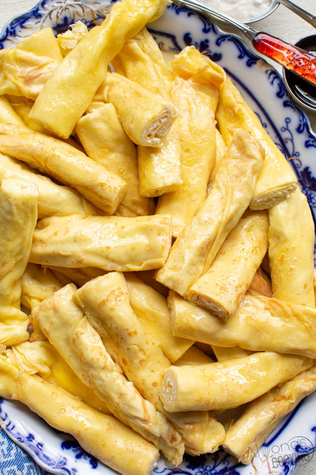 How To Make Crepes With Cream Cheese Crepe Filling (Nalesniki)