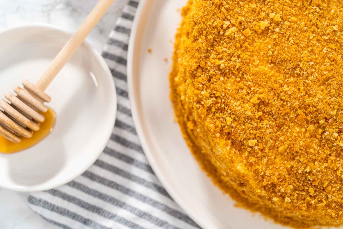 Honey Cake (Medovik) VIDEO - Alyona’s Cooking