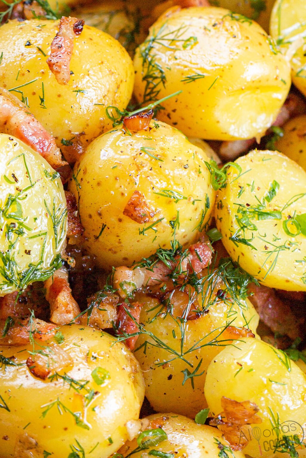 BEST Boiled Baby Potatoes with Butter Bacon Sauce - Alyona’s Cooking