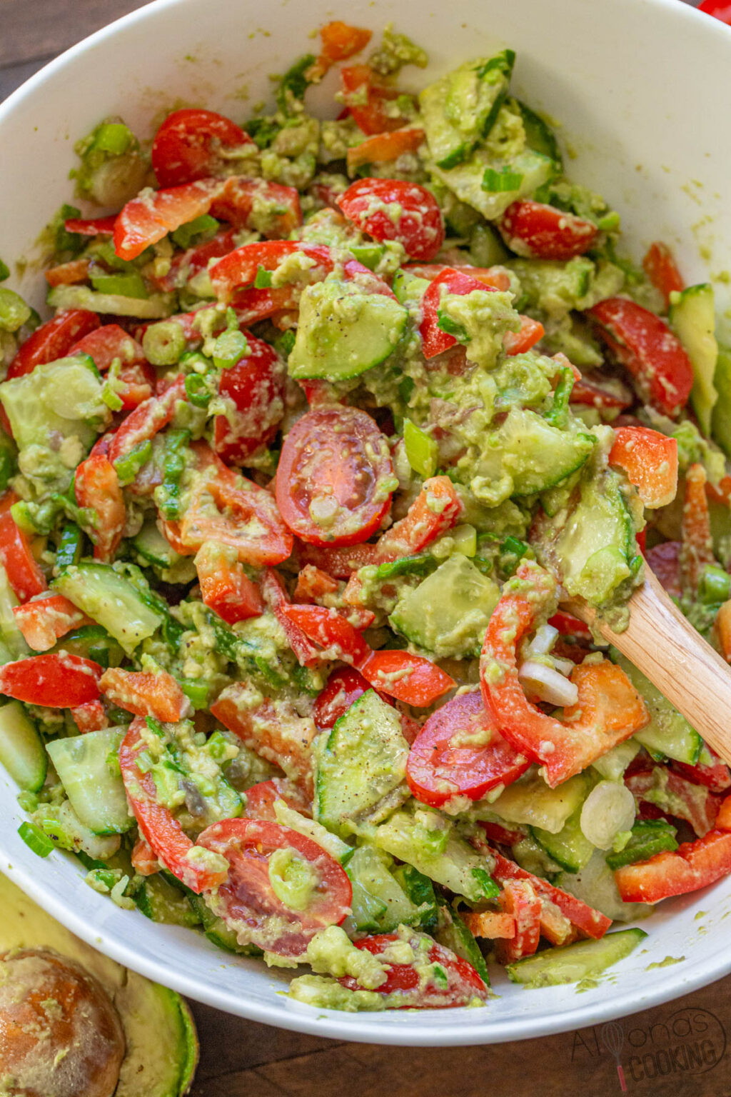 AMAZING Cucumber Tomato Avocado Salad - Alyona’s Cooking