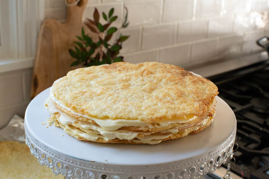 EASY Favorite Napoleon Cake (Puff Pastry Cake with Custard Cream) From ...
