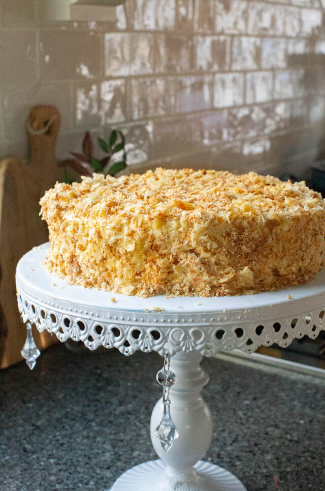 EASY Favorite Napoleon Cake (Puff Pastry Cake with Custard Cream) From ...