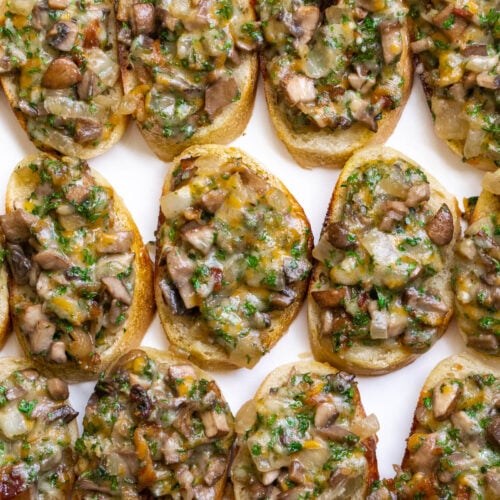 Hot Mushroom Canapes - Alyona’s Cooking