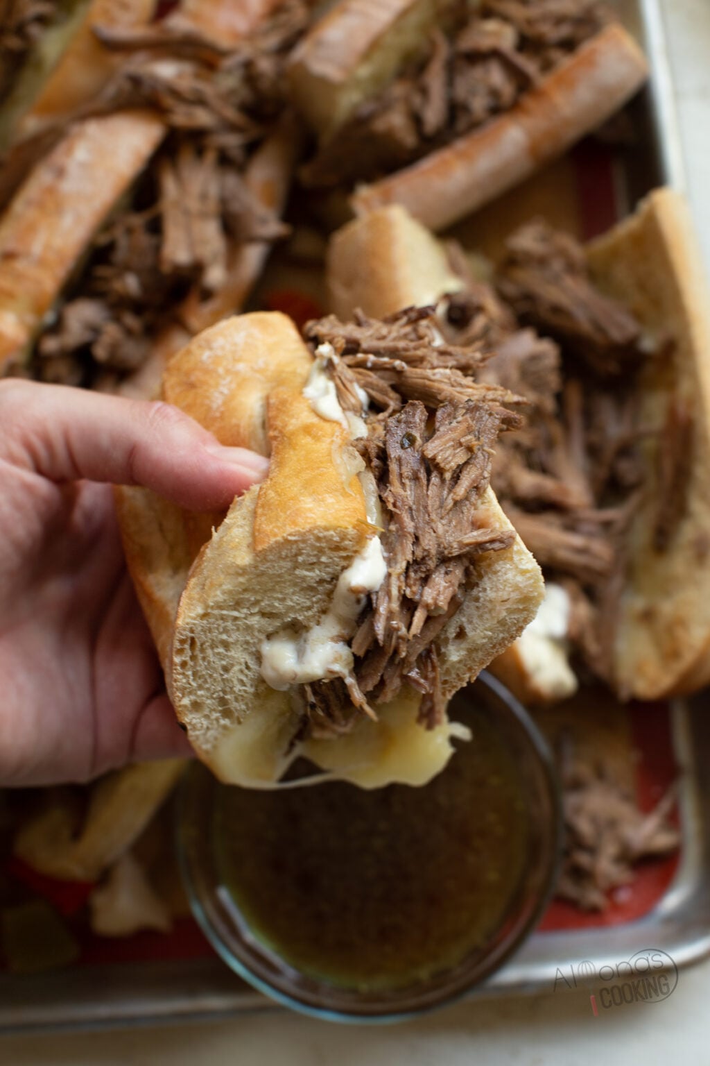 French Dip Sandwich Recipe (with the BEST Horseradish Mustard Sauce!)