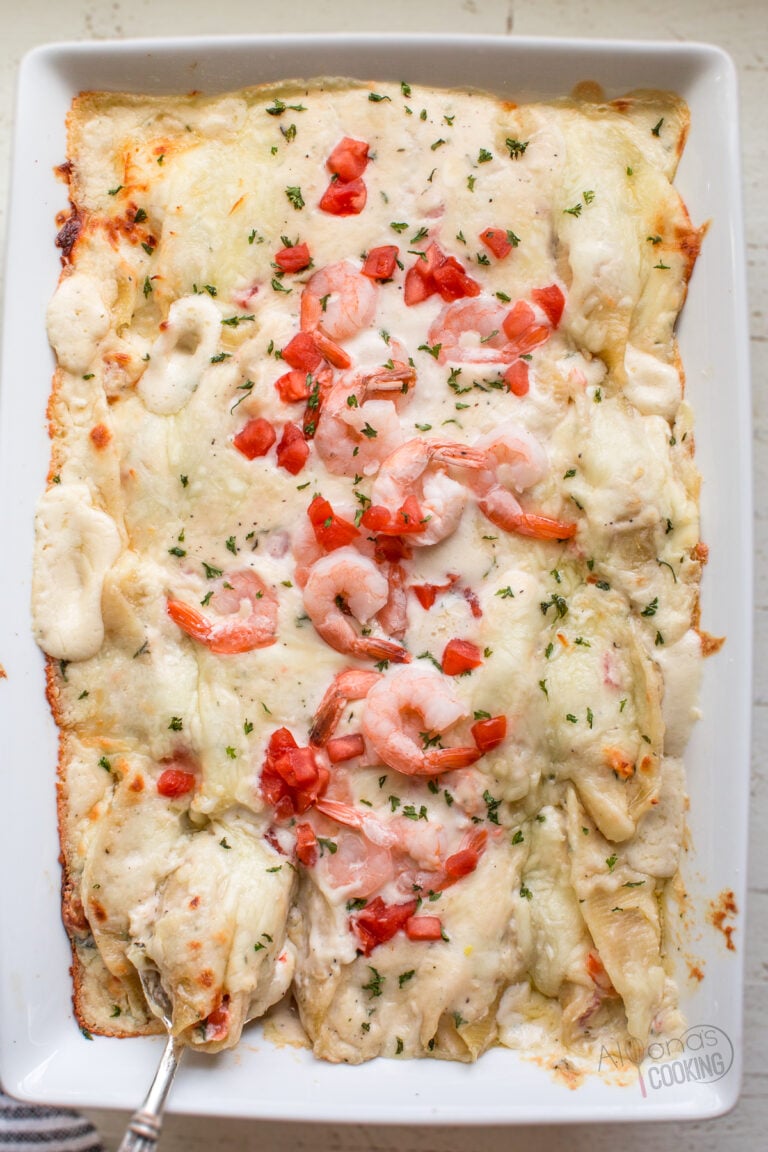 Easy Shrimp Stuffed Shells (2 Ways) - Alyona’s Cooking