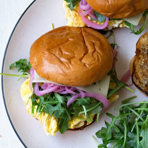 Bistro-style Copycat Steadfast Coffee Egg Sandwich - Alyona’s Cooking