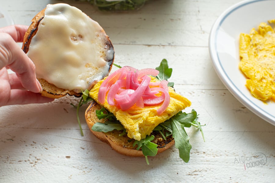 Bistro-style Copycat Steadfast Coffee Egg Sandwich - Alyona’s Cooking