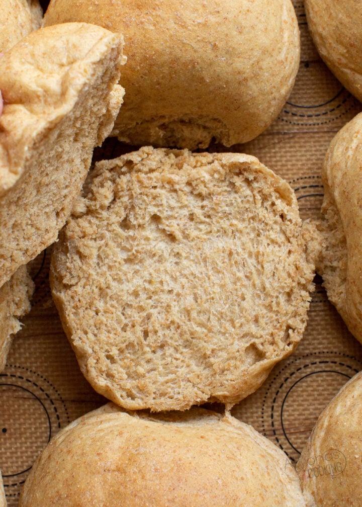 Soft Whole Wheat Hamburger Buns - Alyona’s Cooking