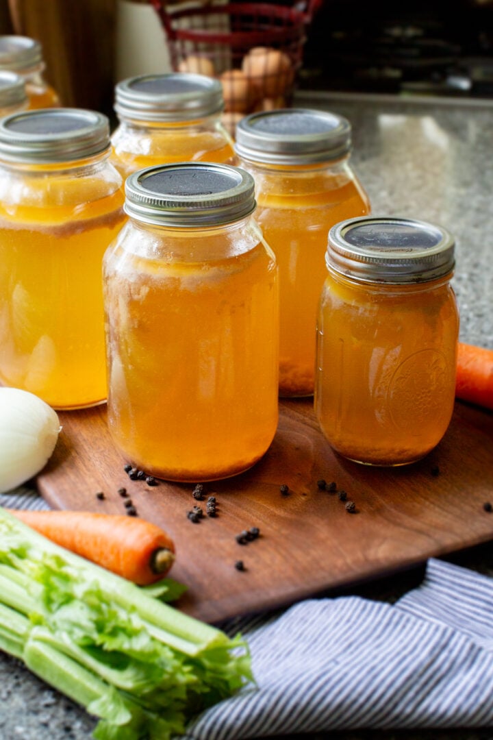 Canning Chicken Bone Broth (The EASY Way) - Alyona’s Cooking