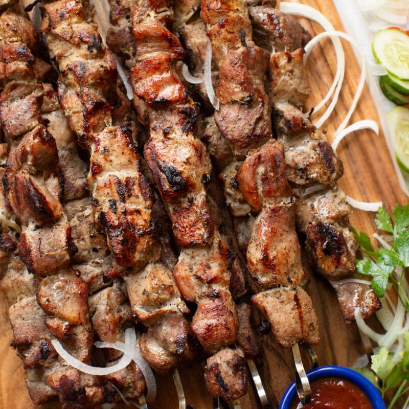 Pork Shashlik (Shish Kebab Recipe) - Alyona’s Cooking