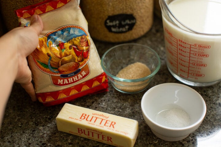 Creamy Semolina Porridge (Mannaya Kasha) - Alyona’s Cooking