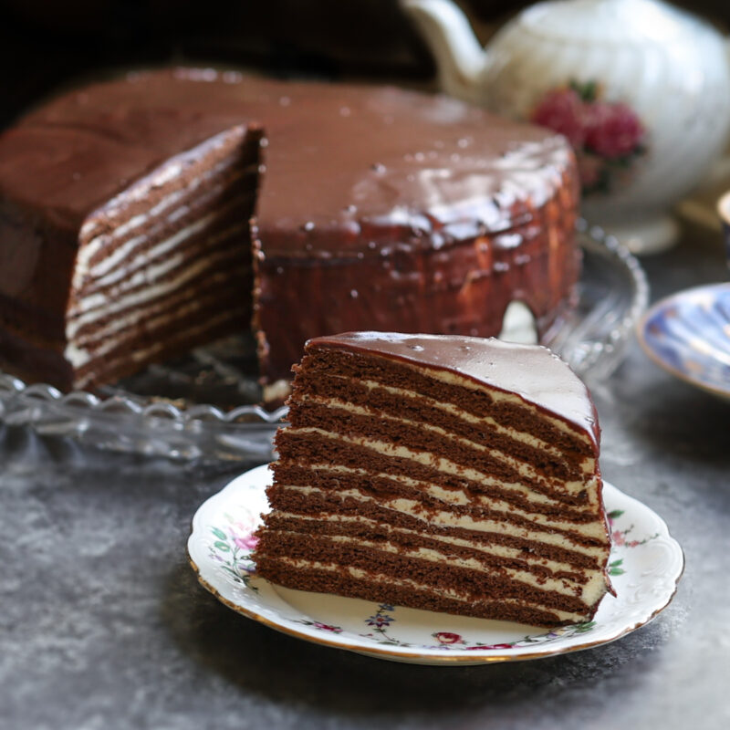 EASY Spartak Cake Recipe - Alyona’s Cooking