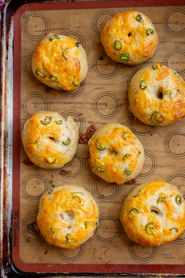 Jalapeño Cheddar Sourdough Bagels with Freshly Milled Flour - Alyona’s ...