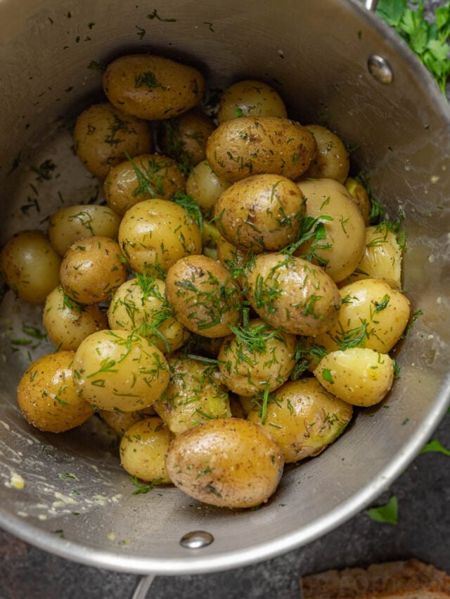 Simple Baby Boiled Potatoes with Dill with Dill - Alyona’s Cooking