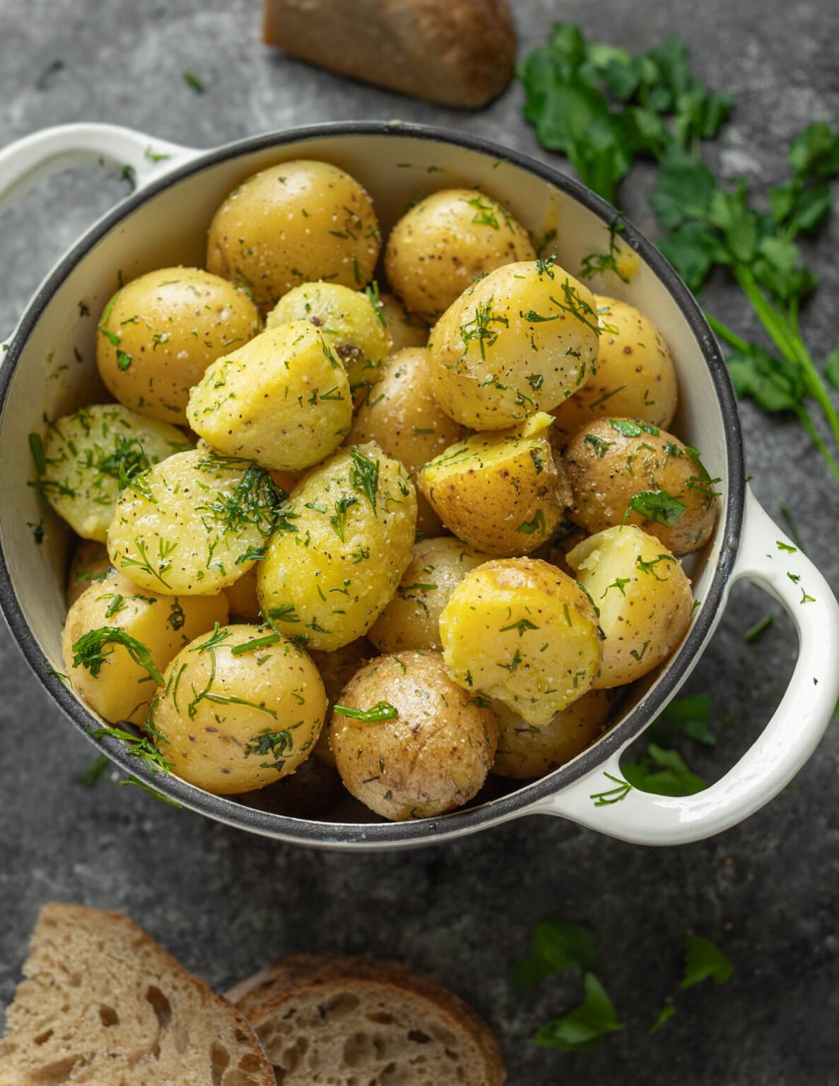 Simple Boiled Potatoes Recipe with Dill with Dill - Alyona’s Cooking