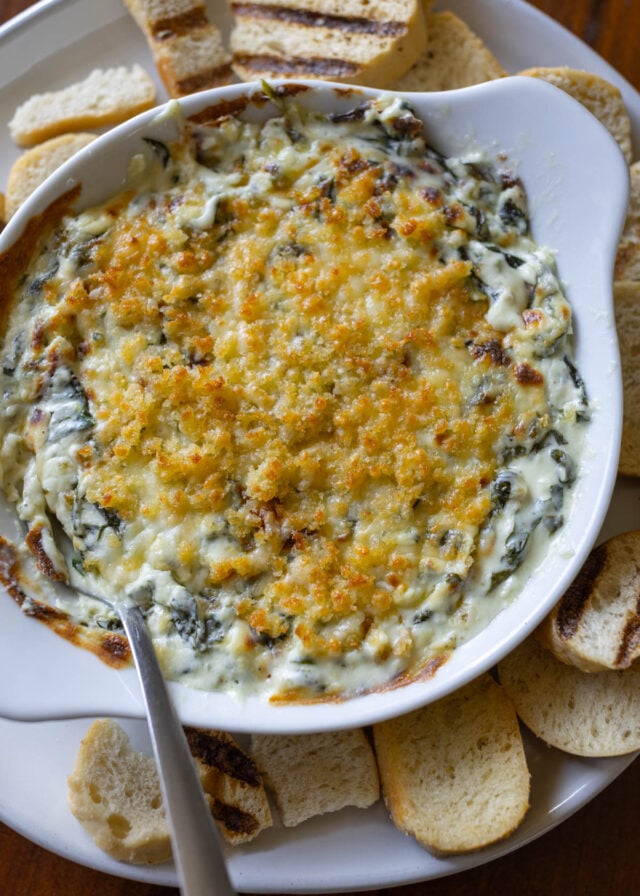 Copycat Longhorn Spinach Dip Recipe (Video) - Alyona’s Cooking