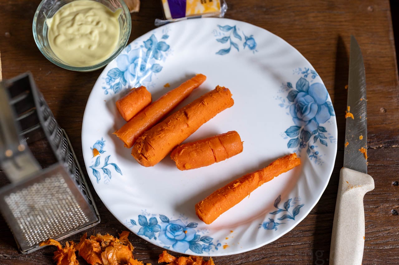Cheesy Garlic Carrot Canapés (Video) - Alyona’s Cooking